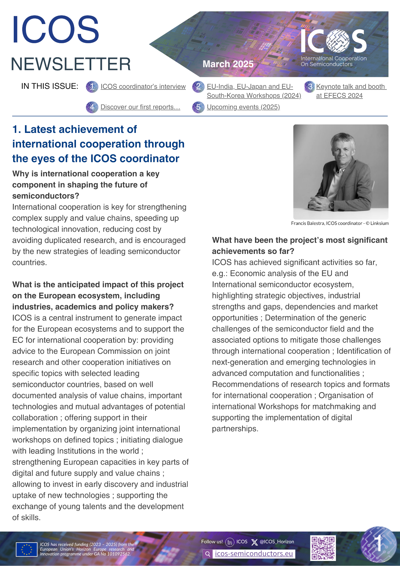 Newsletters - ICOS Semiconductors